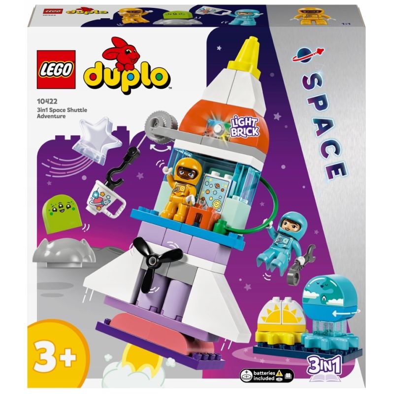 LEGO DUPLO Przygoda w promie kosmicznym 3w1 10422 3+ 58 elementy